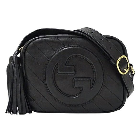 Gucci | Bags | Gucci Bag Womens Brand Shoulder Blondie Leather Black ...